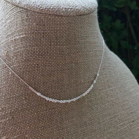 Blue Beckett | Jewelry | Friends Forever Morse Code Necklace Sterl ...